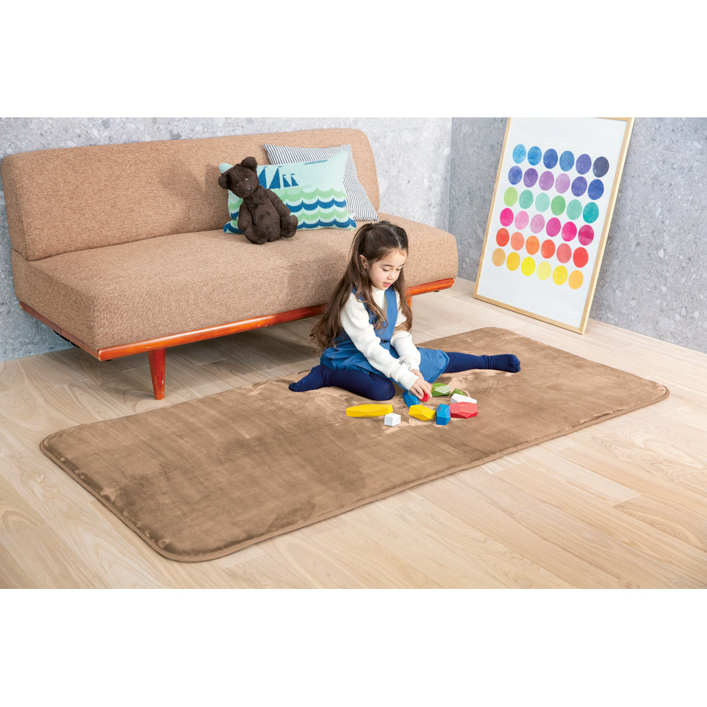 ≪約185×185cm≫ とろふわはっ水ラグ ふっくらタイプ ディノスANAmall店