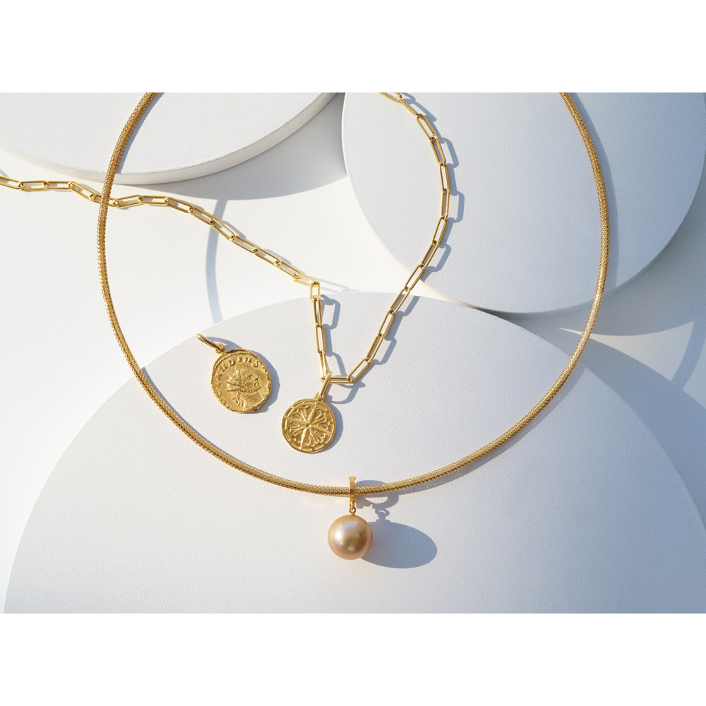 K18 12mmゴールドパール ペンダントヘッド ディノスANAmall店