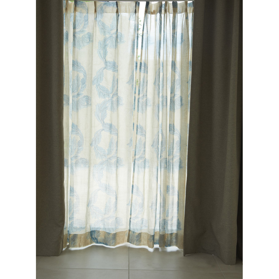 ≪約幅100丈198cm（1枚）≫ モリスデザインスタジオ レースカーテン ディノスANAmall店