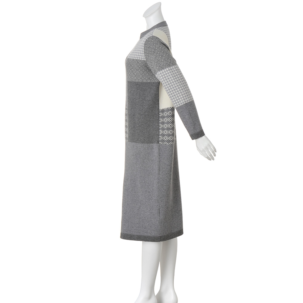 ウールカシミヤ ニットジャカードワンピース ディノスANAmall店