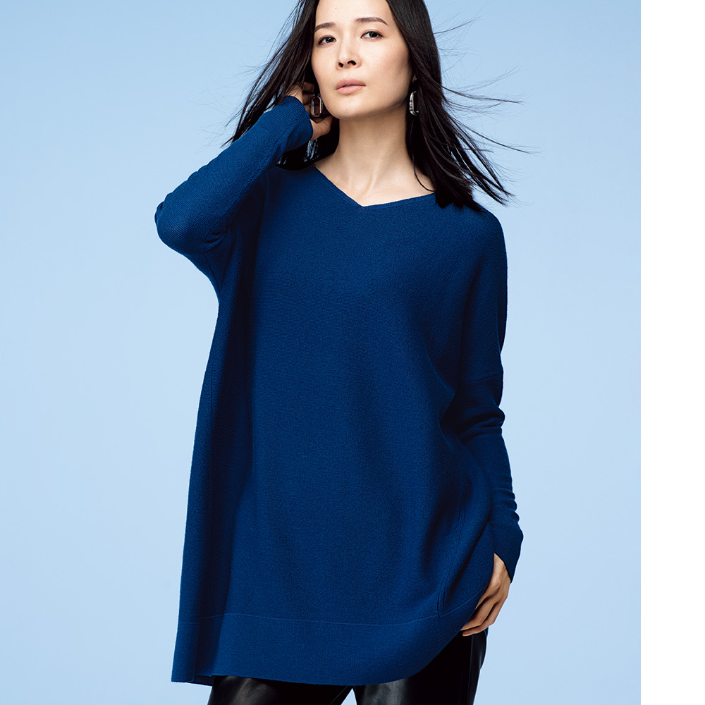 梳毛ウールガーター編み チュニック ディノスANAmall店