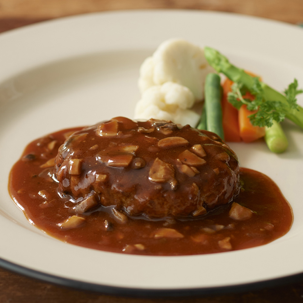 【RFFF】牛肉100％ハンバーグ デミソース 4個セット 通販 - ディノス