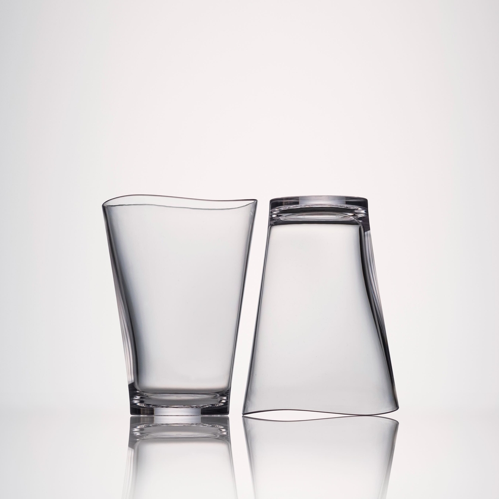 Plakira 割れないコップ ゆらぎタンブラー クリア5個セット 容量320ml ディノスANAmall店