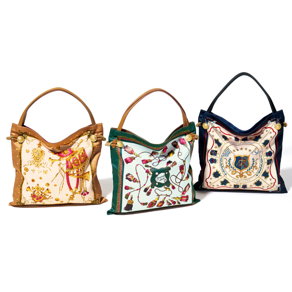 TREASURE TOPKAPI/トレジャートプカピ スカーフ柄 サテンバッグ 通販 - ディノス