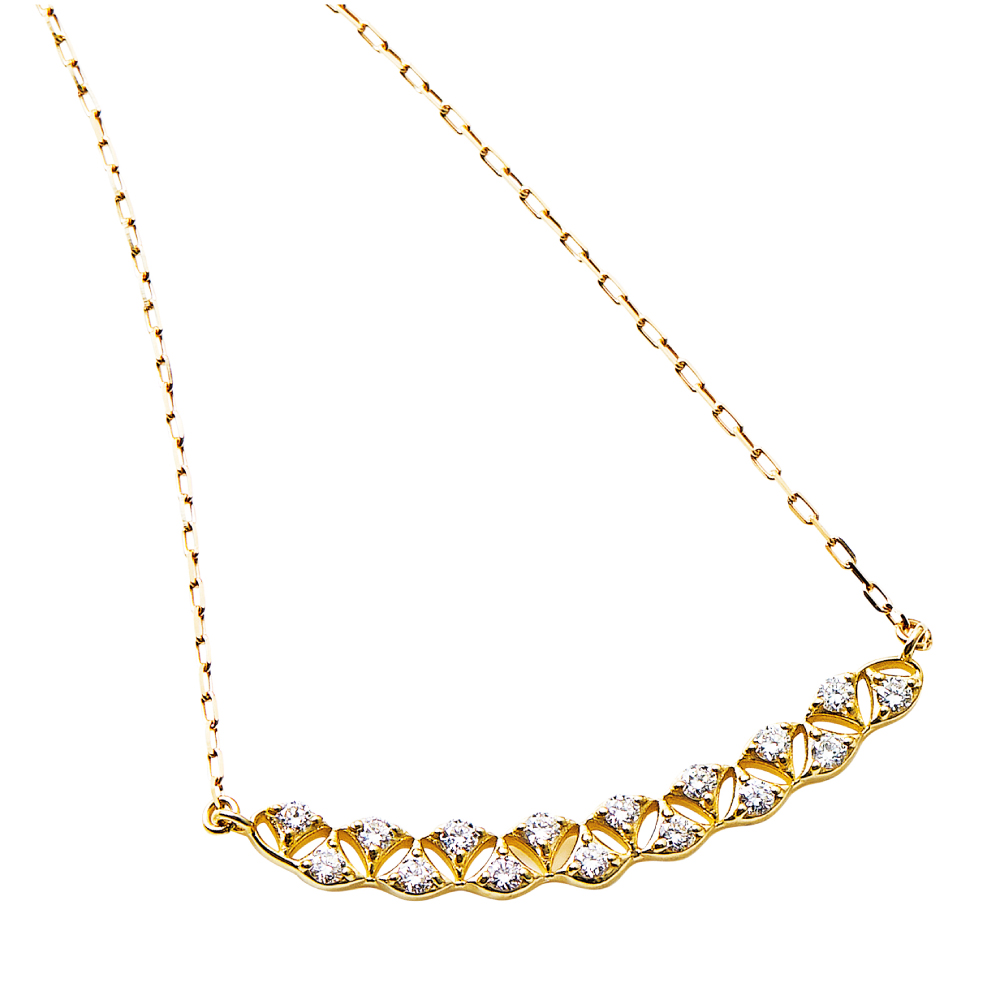 Pt/K18 0.2ctダイヤ ペンダント 通販 - ディノス